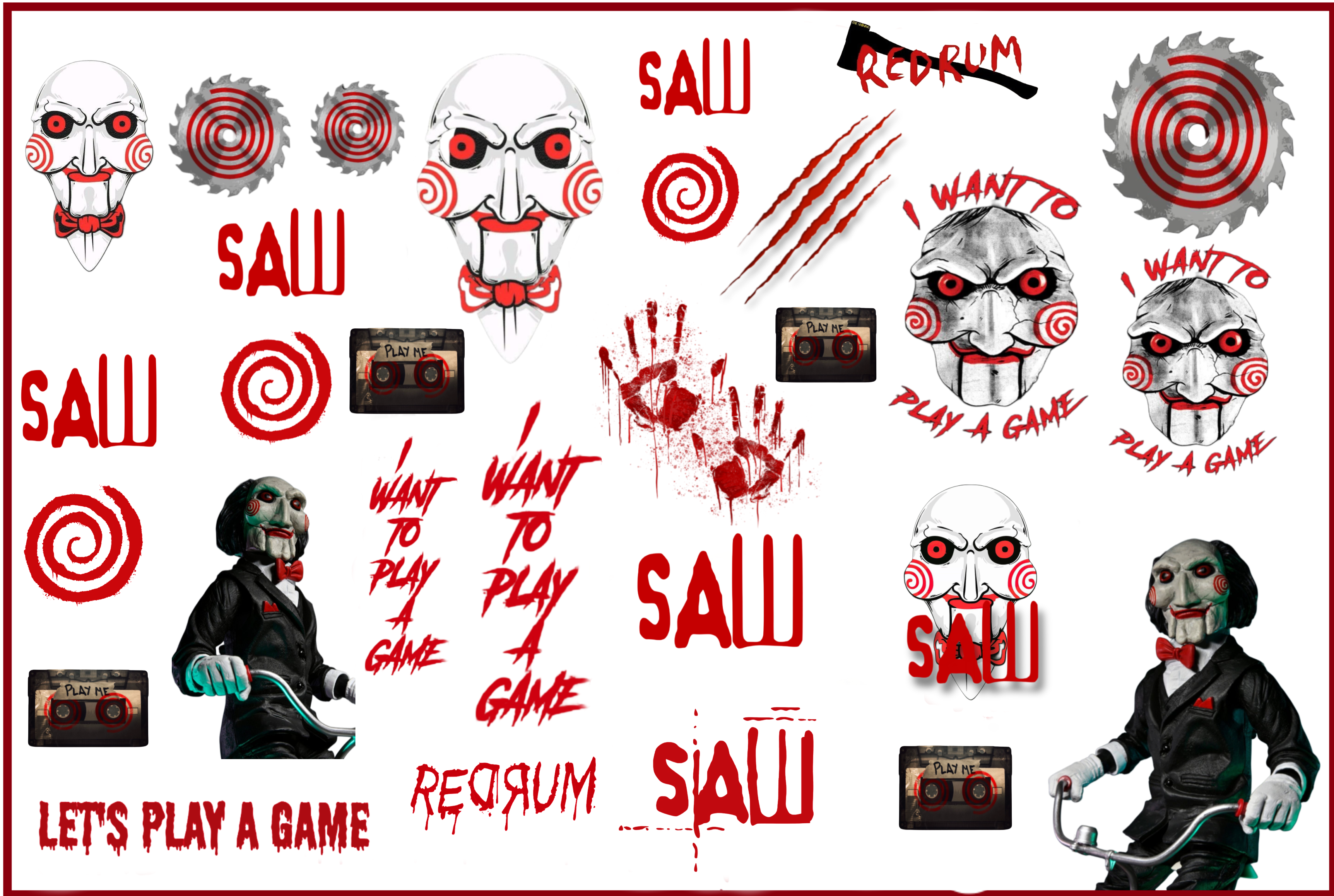 Saw Decals 24 Premium Decal