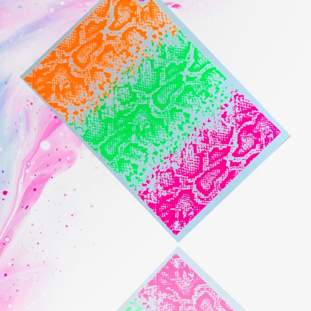 Neon Snake Skin Decal
